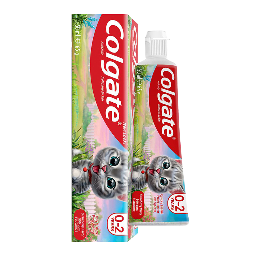 Colgate Fluoride Strawberry Toothpaste For Kids - Beirut Free Zone