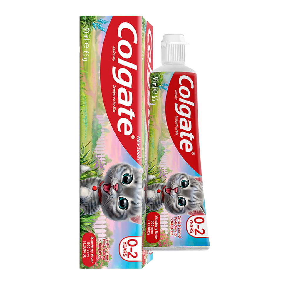 Colgate Fluoride Strawberry Toothpaste For Kids - Beirut Free Zone